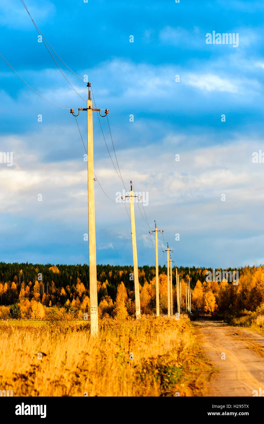 High voltage poles hi-res stock photography and images - Alamy