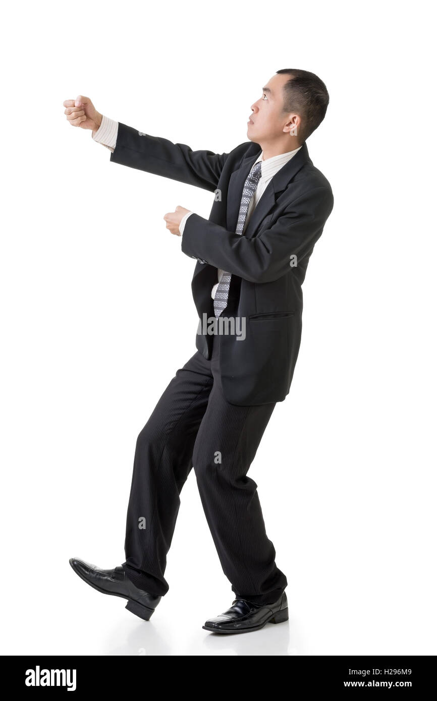 businessman hold rope Stock Photo - Alamy
