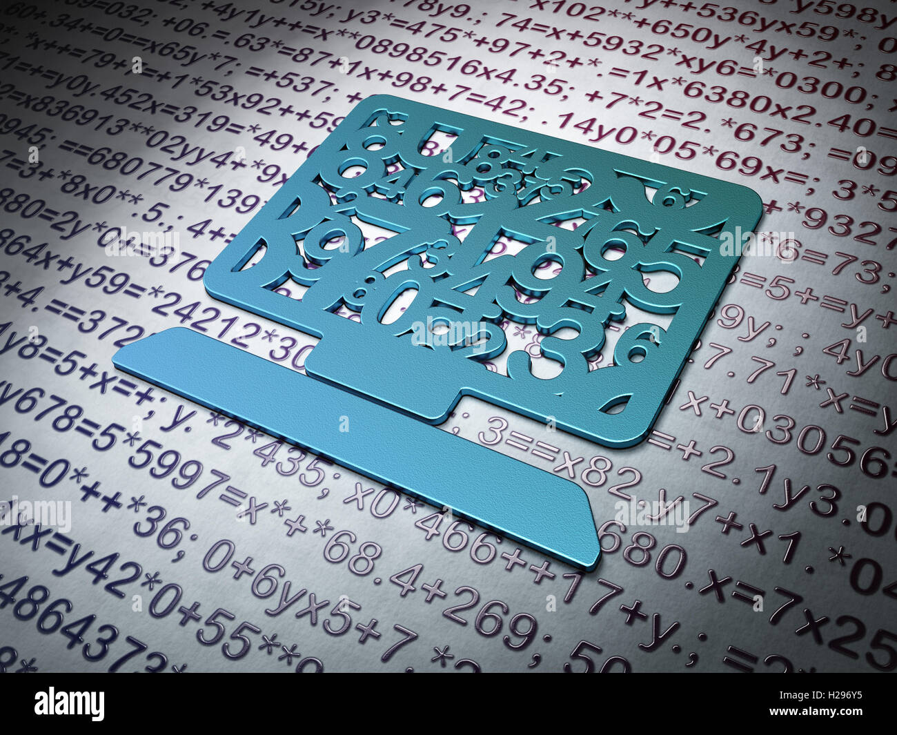 Education concept: Computer Pc on Education background Stock Photo - Alamy