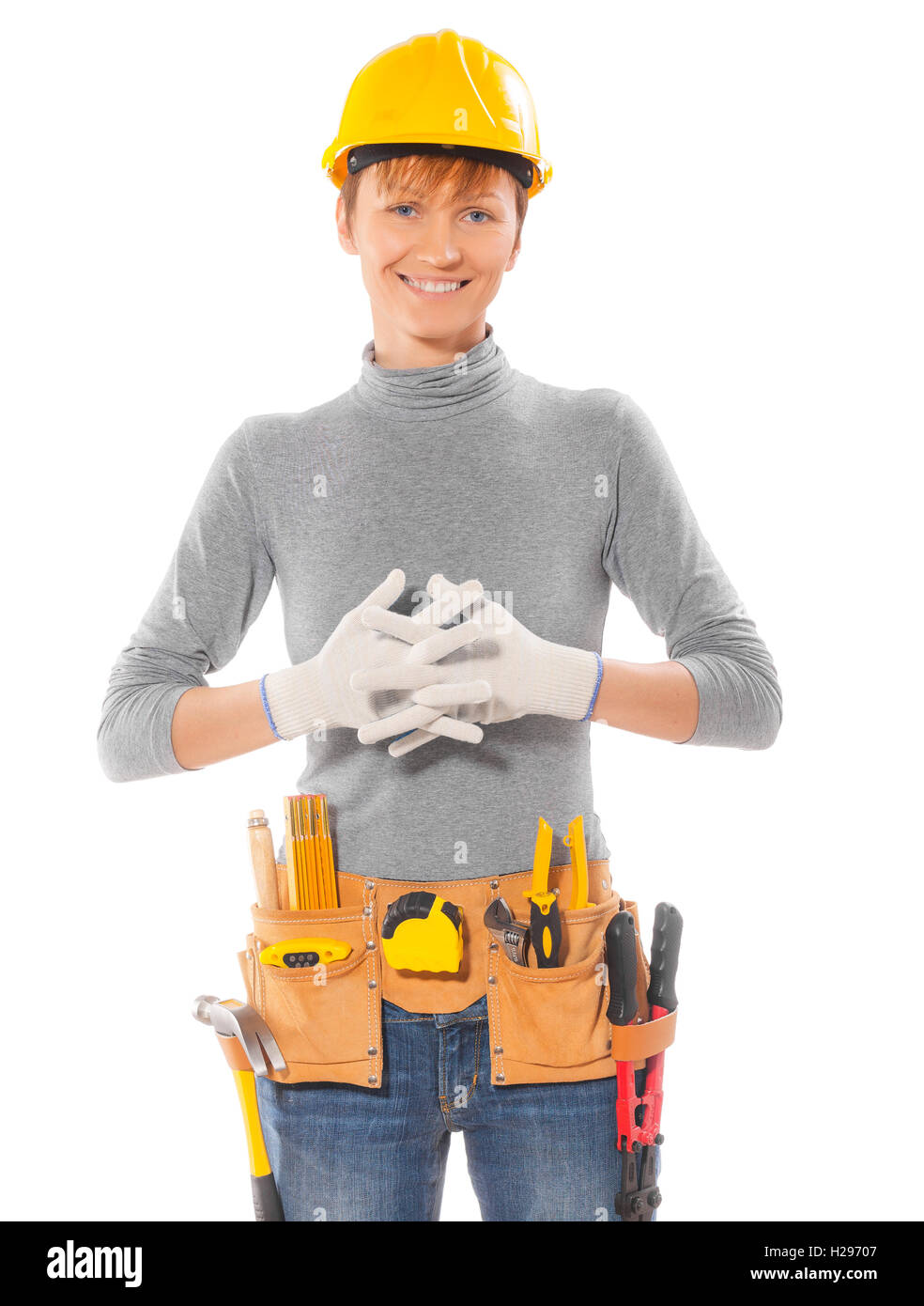 Women steel worker Cut Out Stock Images & Pictures - Alamy
