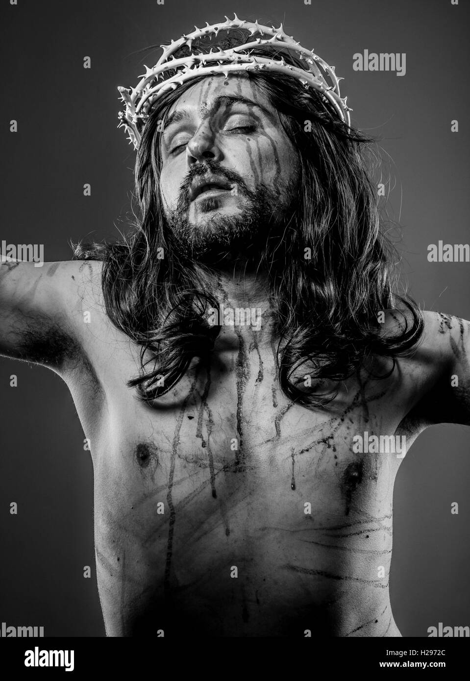 Spirit, representation of Jesus Christ on the cross Stock Photo - Alamy