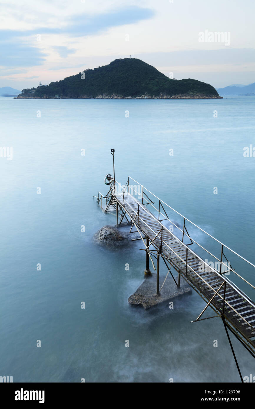 Jetty and seascape Stock Photo - Alamy