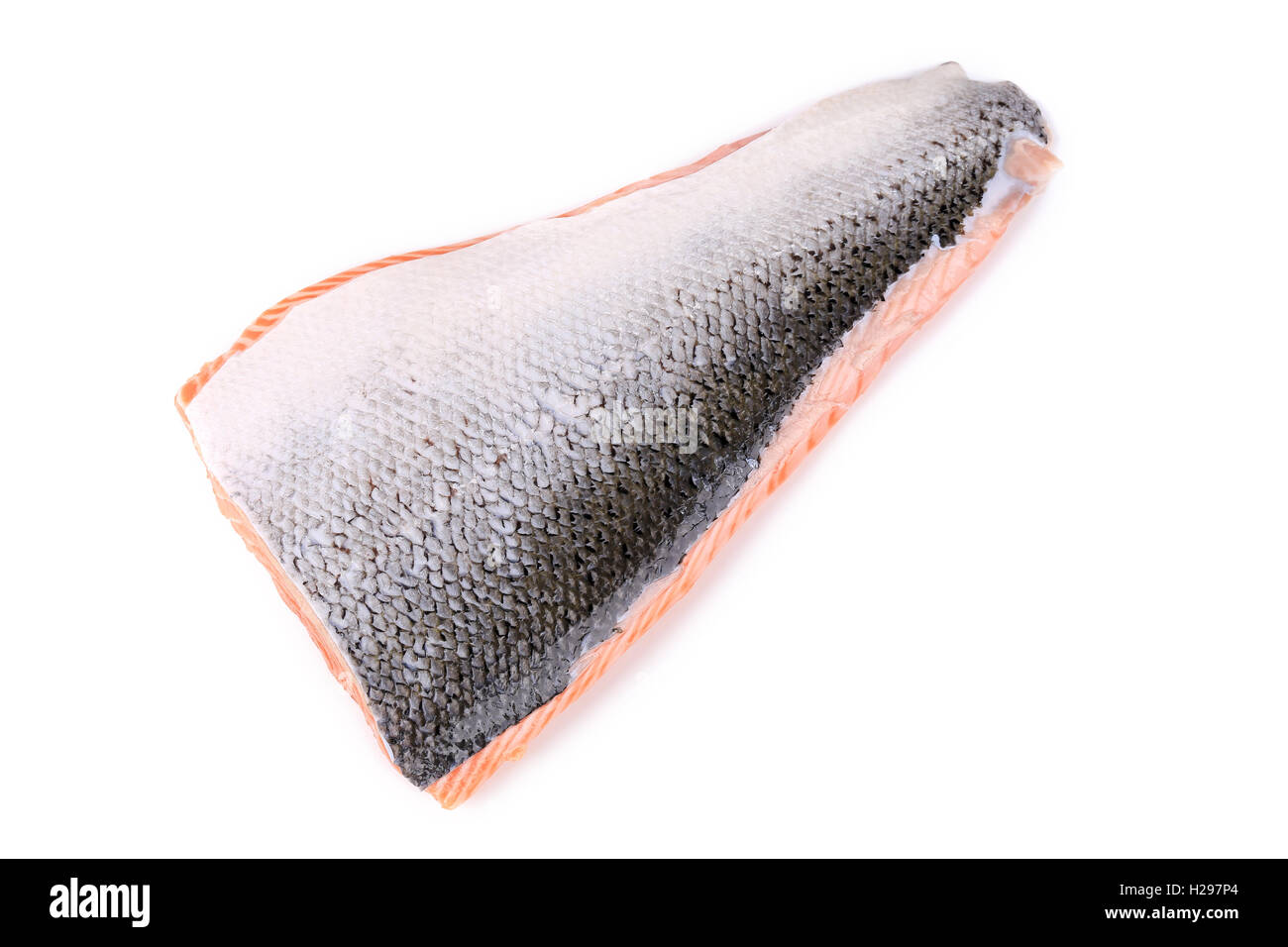 Raw fillet of sea fish with scales Stock Photo - Alamy