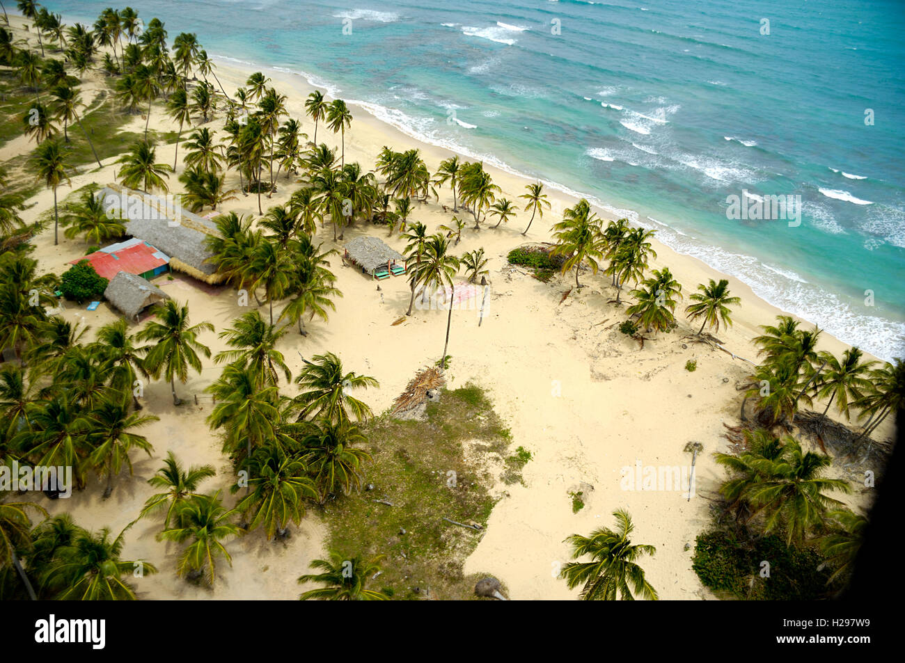 Above exotic beach Stock Photo - Alamy