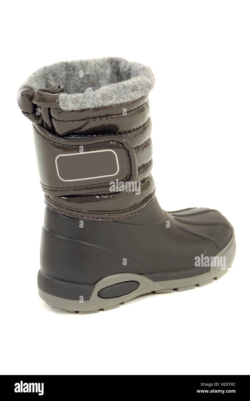 Winter boot isolated Stock Photo - Alamy