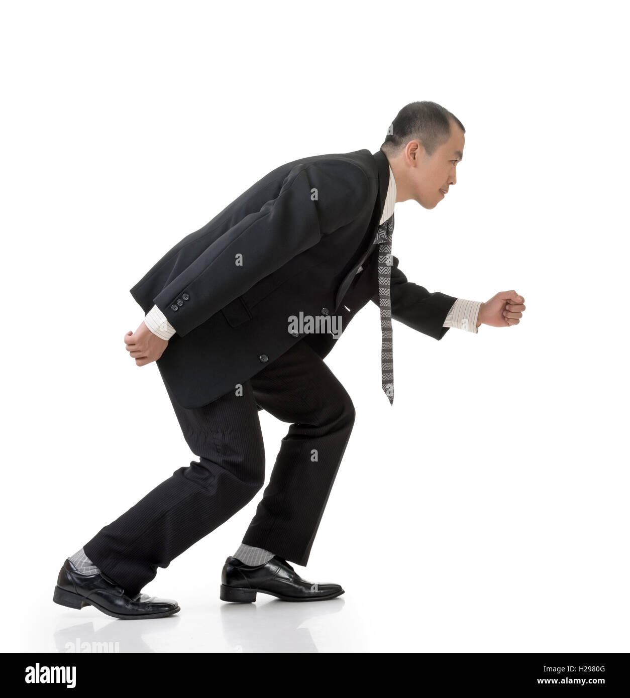 business man running Stock Photo - Alamy