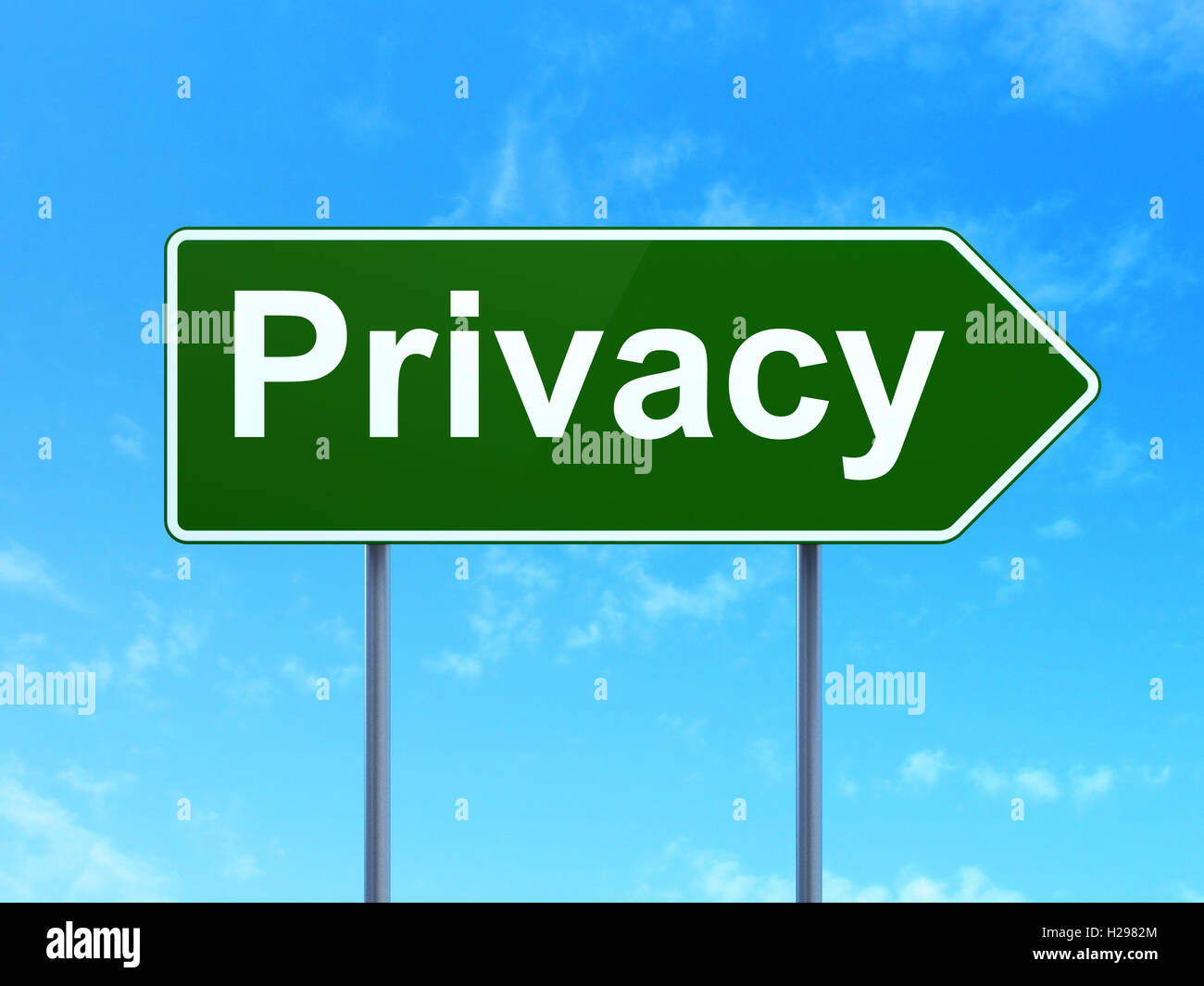 Privacy concept: Privacy on road sign background Stock Photo - Alamy