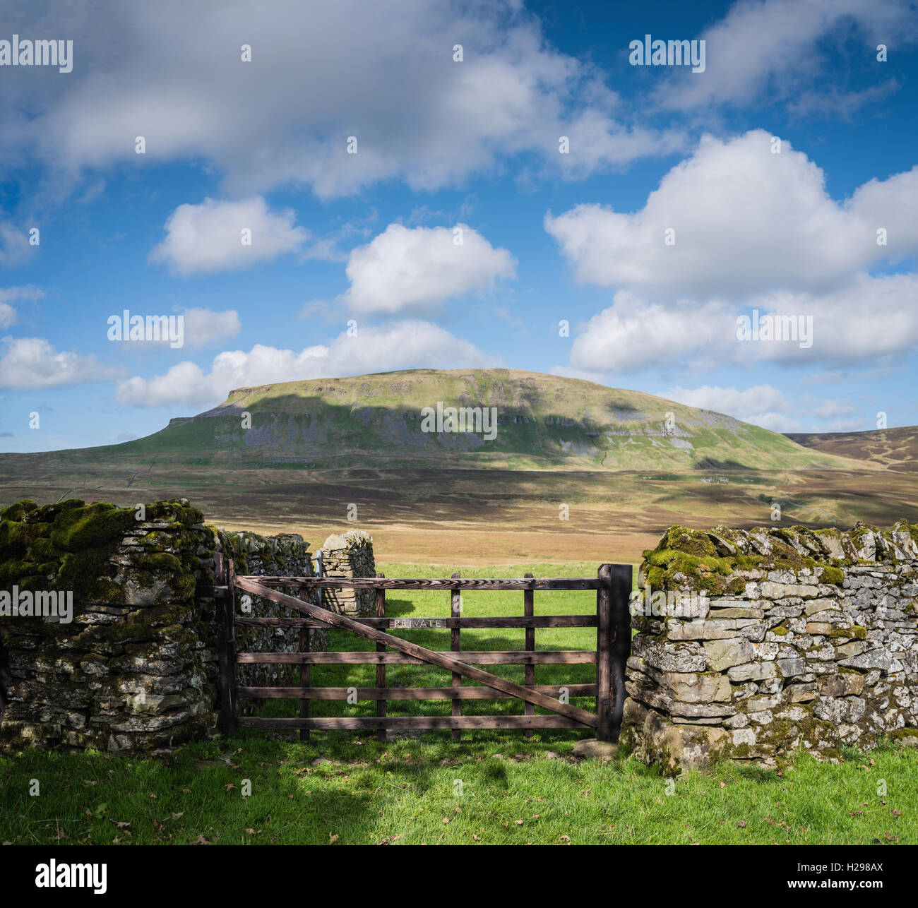 The landscape associated with the Halton Gill Road, Yorkshire Dales, UK ...