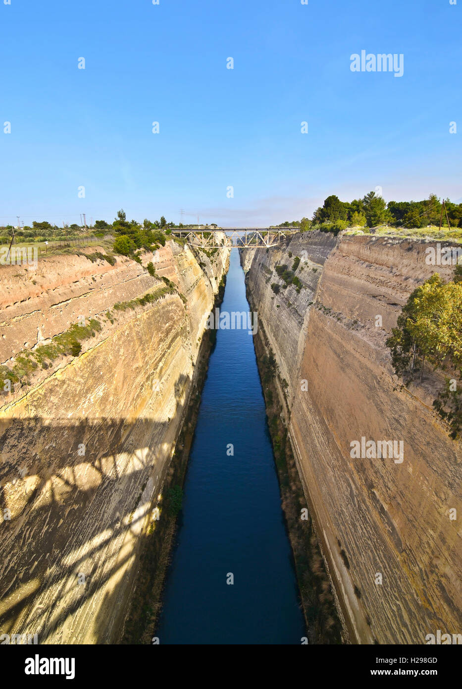 the Isthmus of Corinth Greece Stock Photo - Alamy