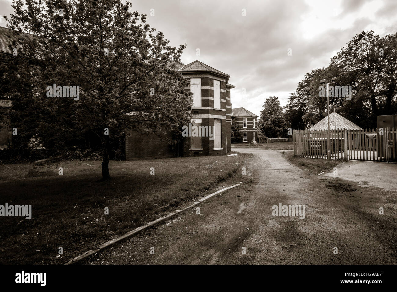 Abandoned Whitchurch Mental Asylum Stock Photo - Alamy