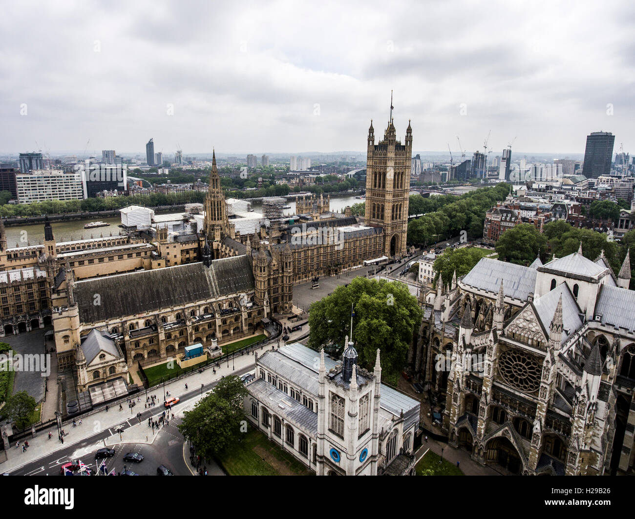Big ben aerial hi-res stock photography and images - Alamy