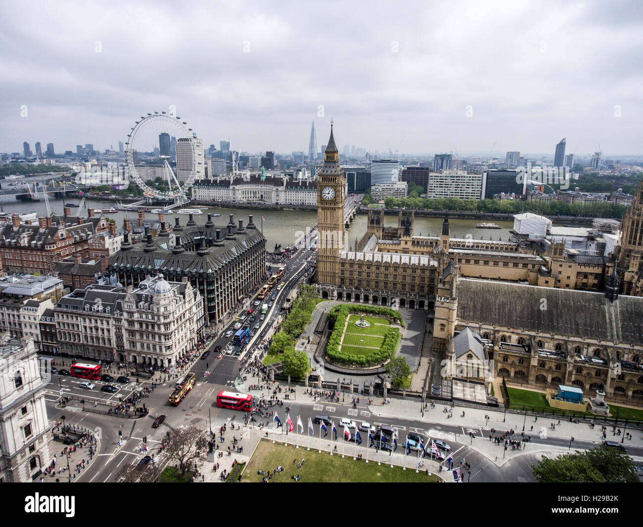 Big ben aerial hi-res stock photography and images - Alamy