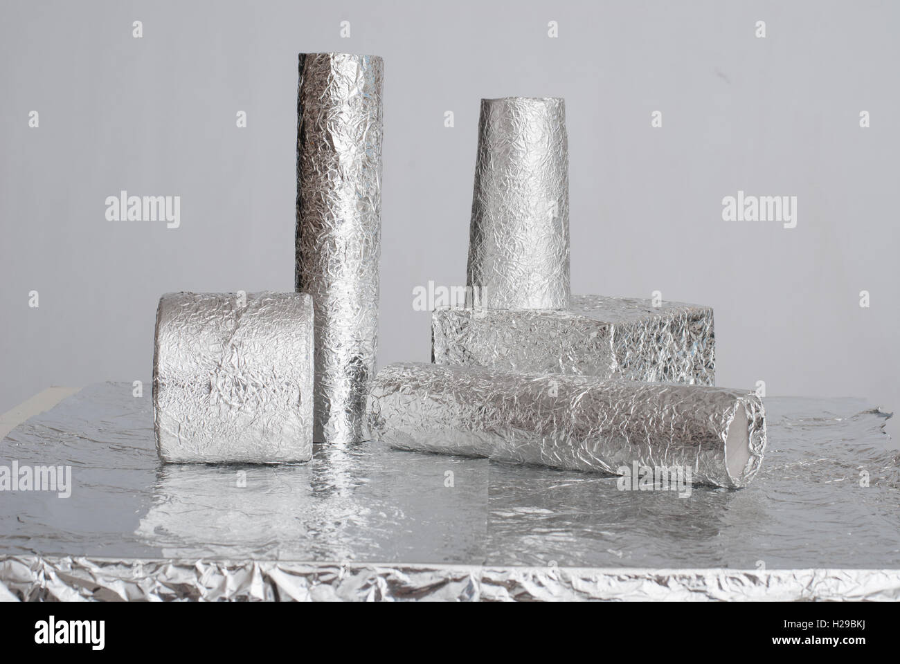 aluminium foil figures Stock Photo - Alamy