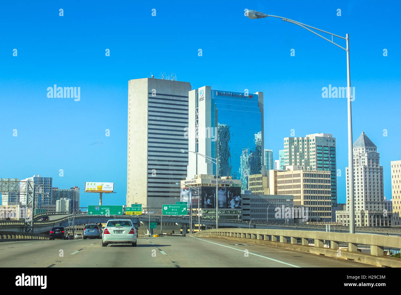 Miami Highway driving Stock Photo - Alamy