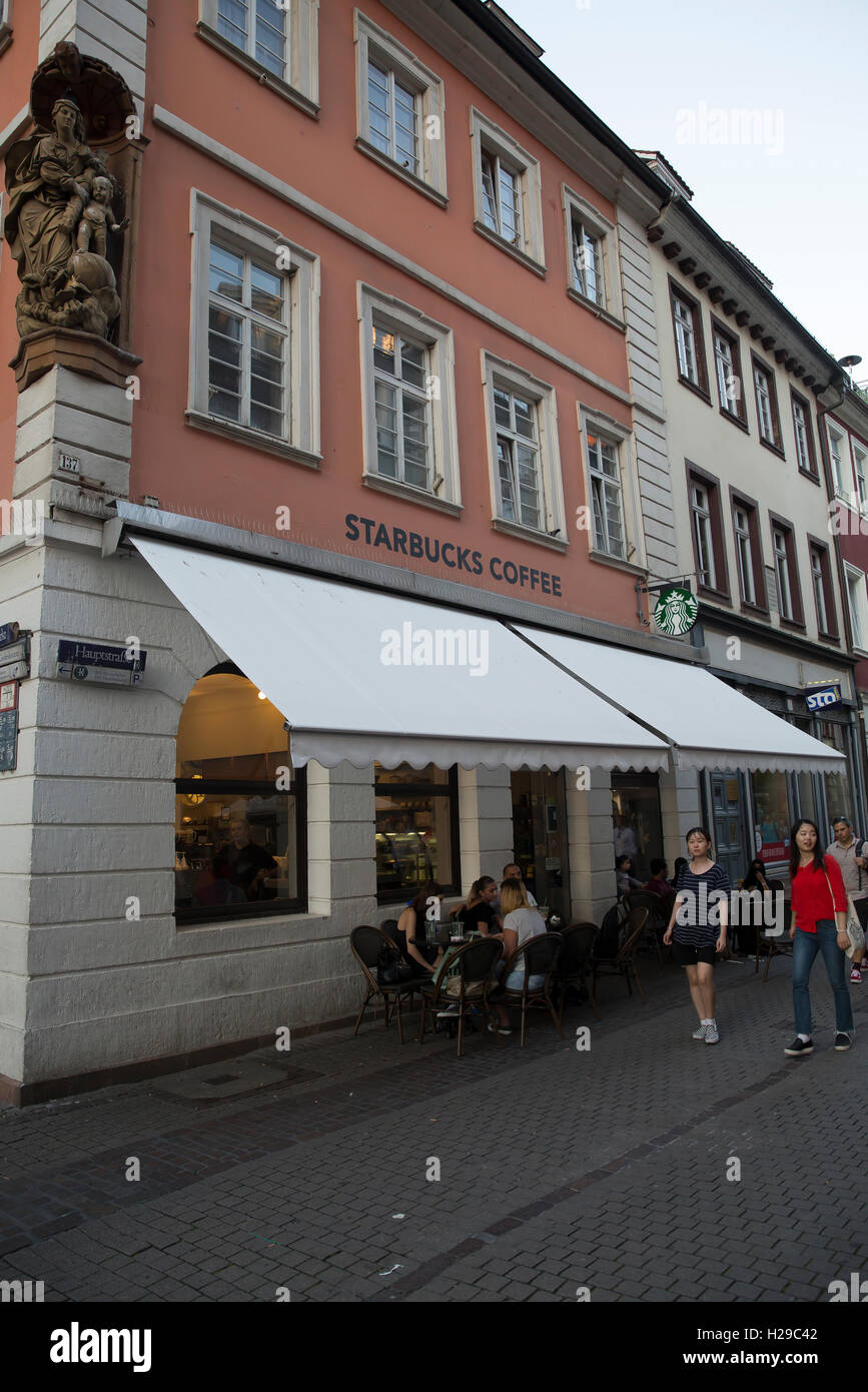 Starbucks Coffee store in Heidleburg Germany Stock Photo - Alamy