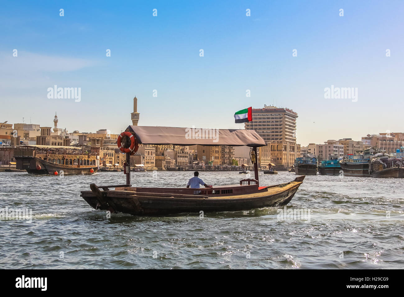 Abra in Dubai Creek Stock Photo - Alamy