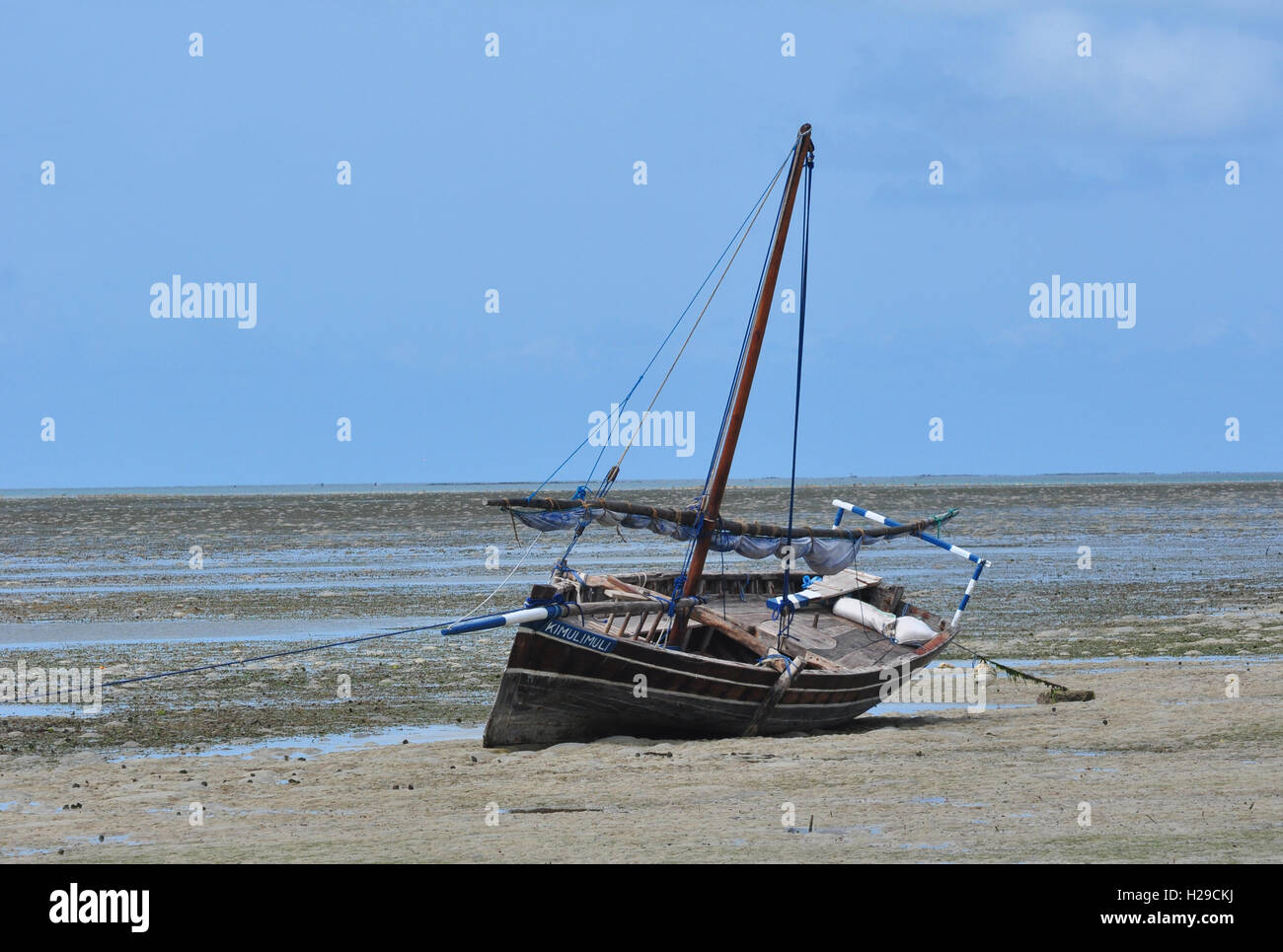 Traditional Fishing Boat - Mafia Island Tanzania Stock Photo - Alamy