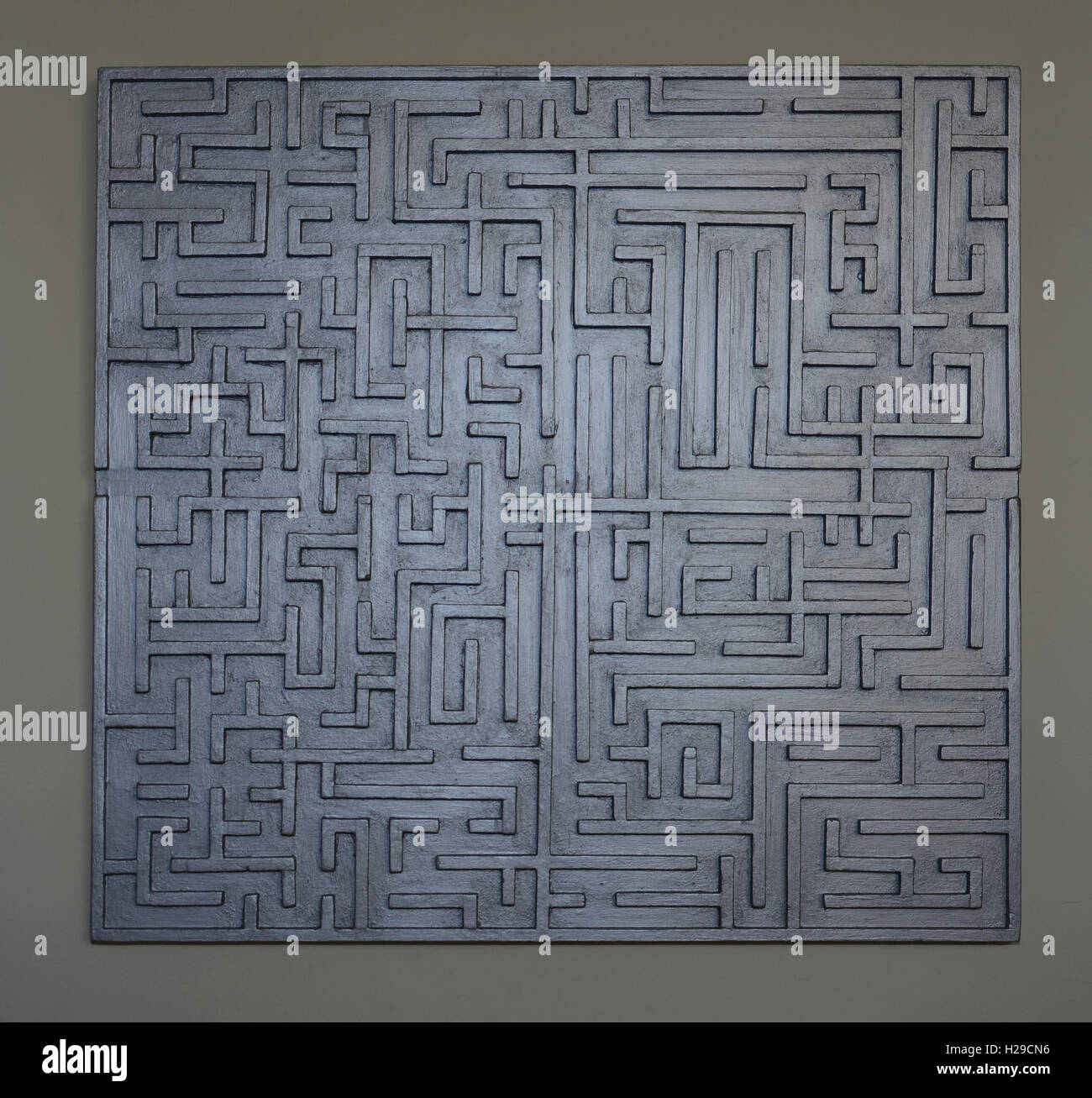 Pictures taken during the construction of handmade wooden labyrinths ...