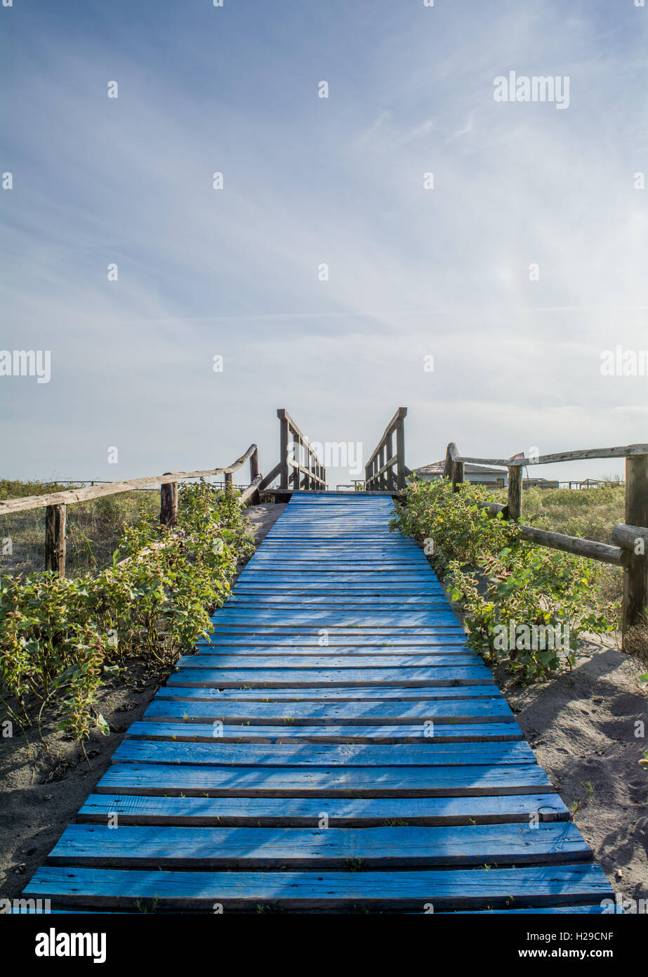 Footbridge on sand Stock Photo - Alamy