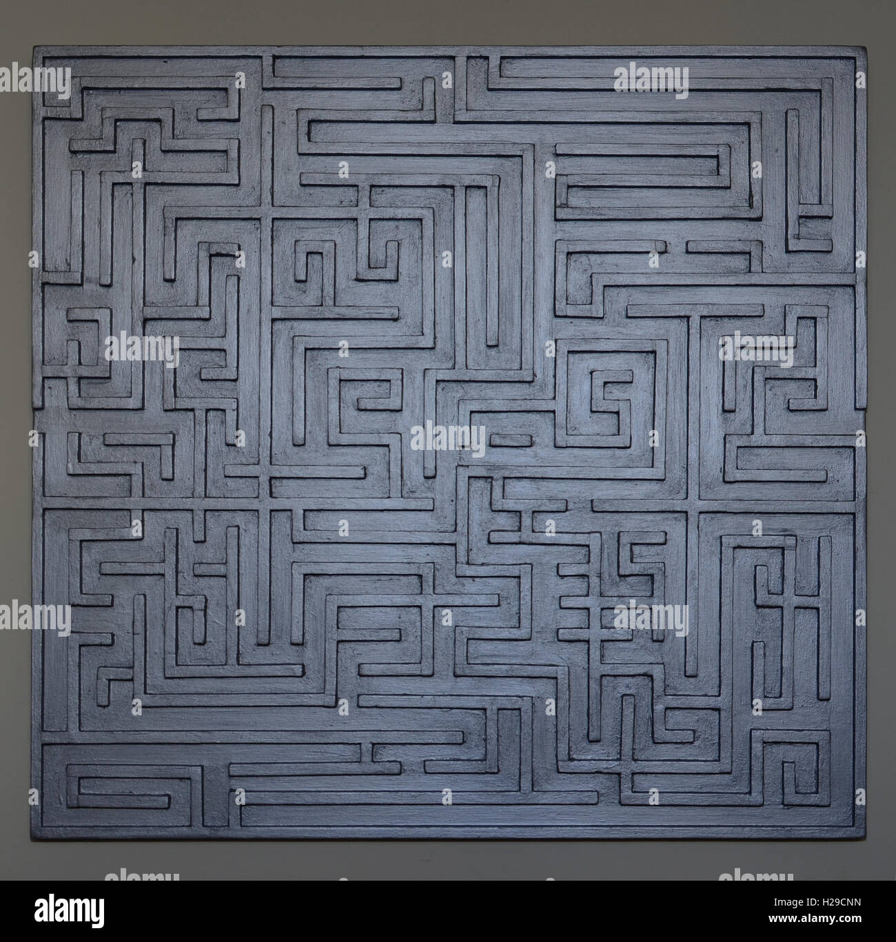 Pictures taken during the construction of handmade wooden labyrinths ...