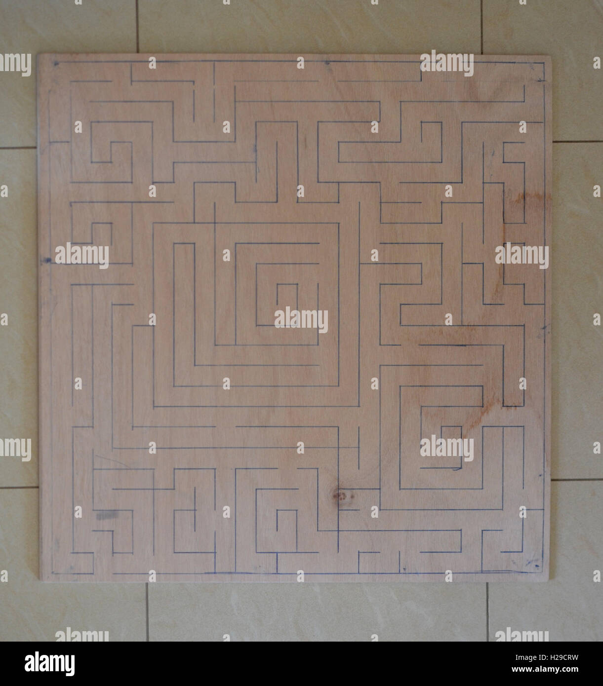 Pictures taken during the construction of handmade wooden labyrinths ...