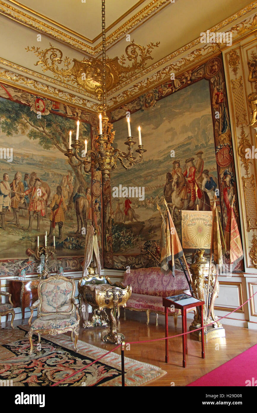 State rooms at Blenheim Palace Stock Photo - Alamy