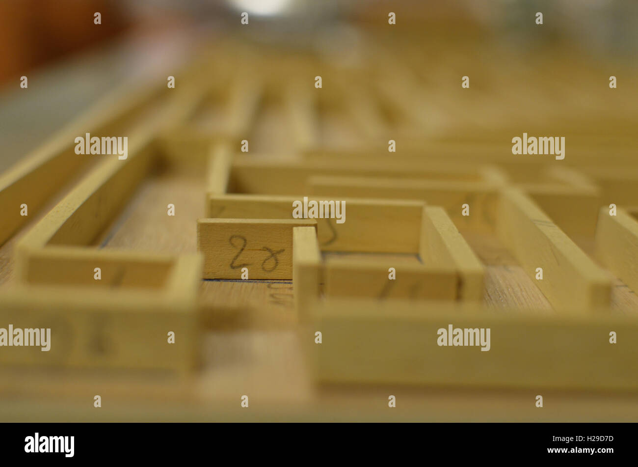 Pictures taken during the construction of handmade wooden labyrinths ...