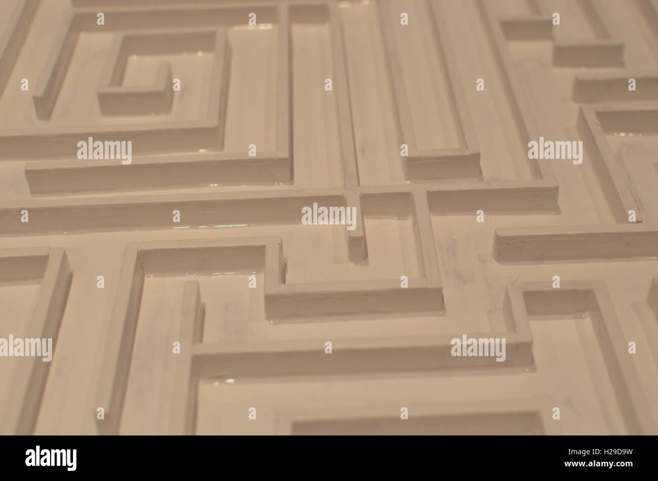 Pictures taken during the construction of handmade wooden labyrinths ...