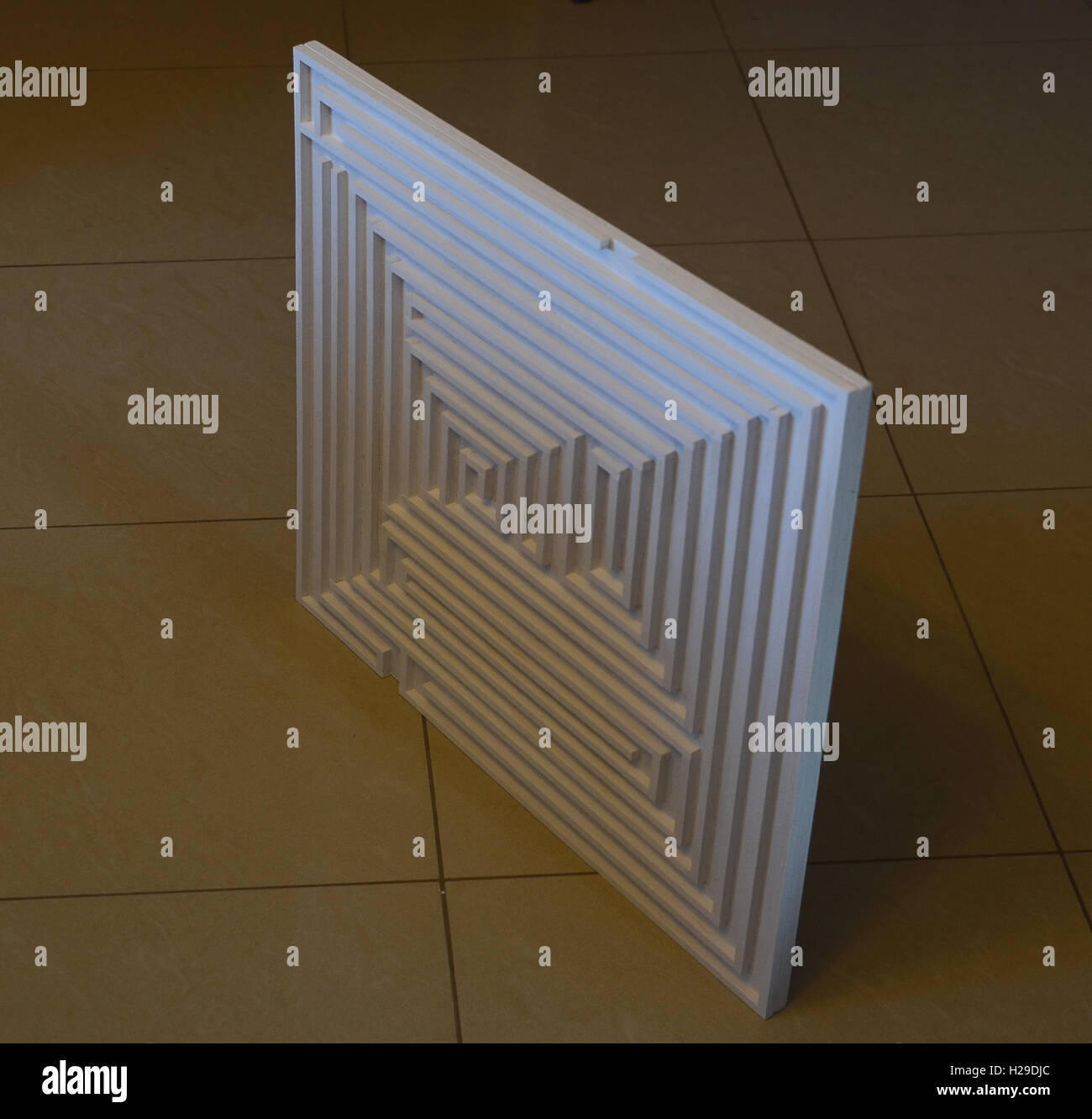 Pictures taken during the construction of handmade wooden labyrinths ...