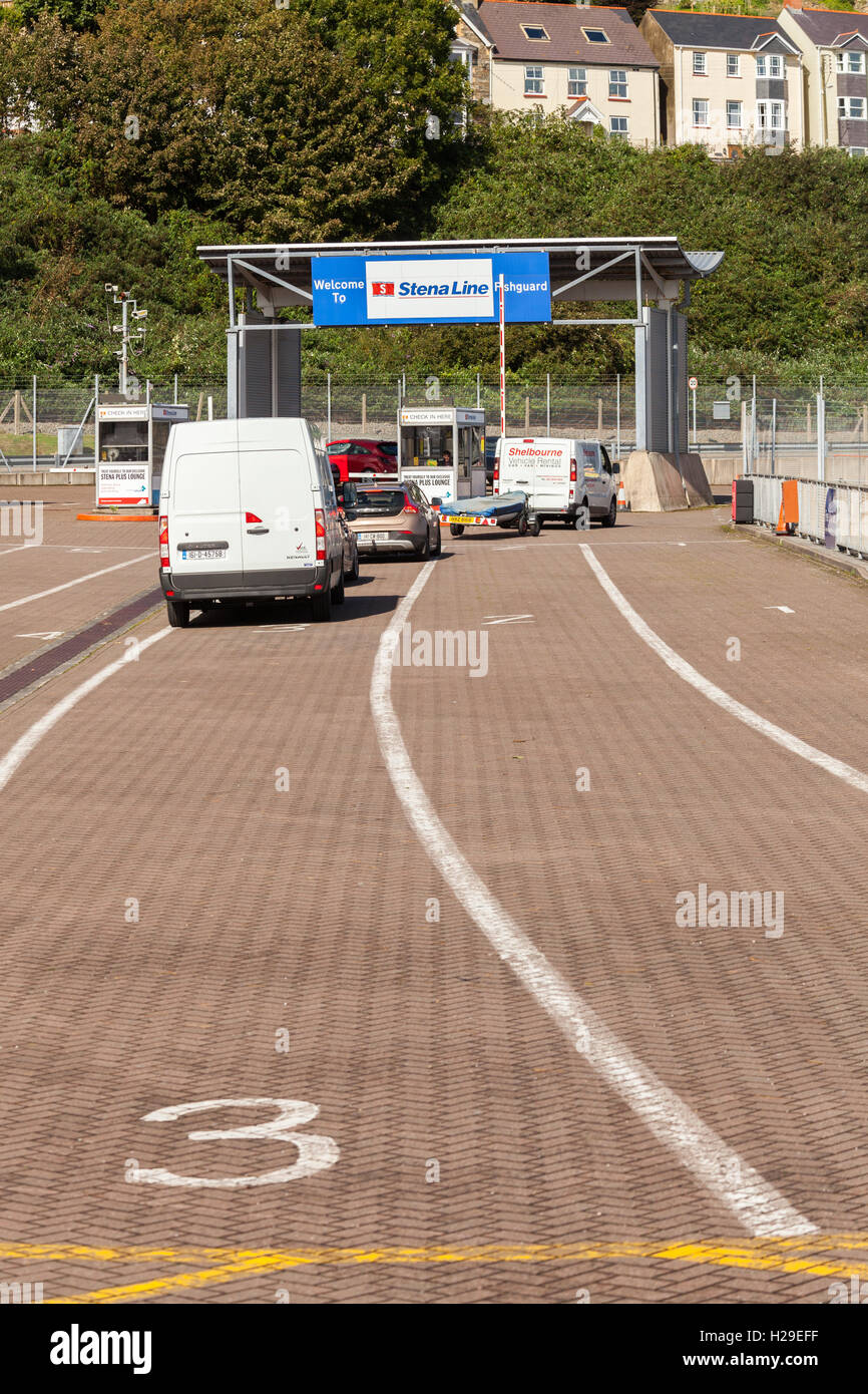 Fishguard Ferry Port Pembrokeshire Wales High Resolution Stock ...