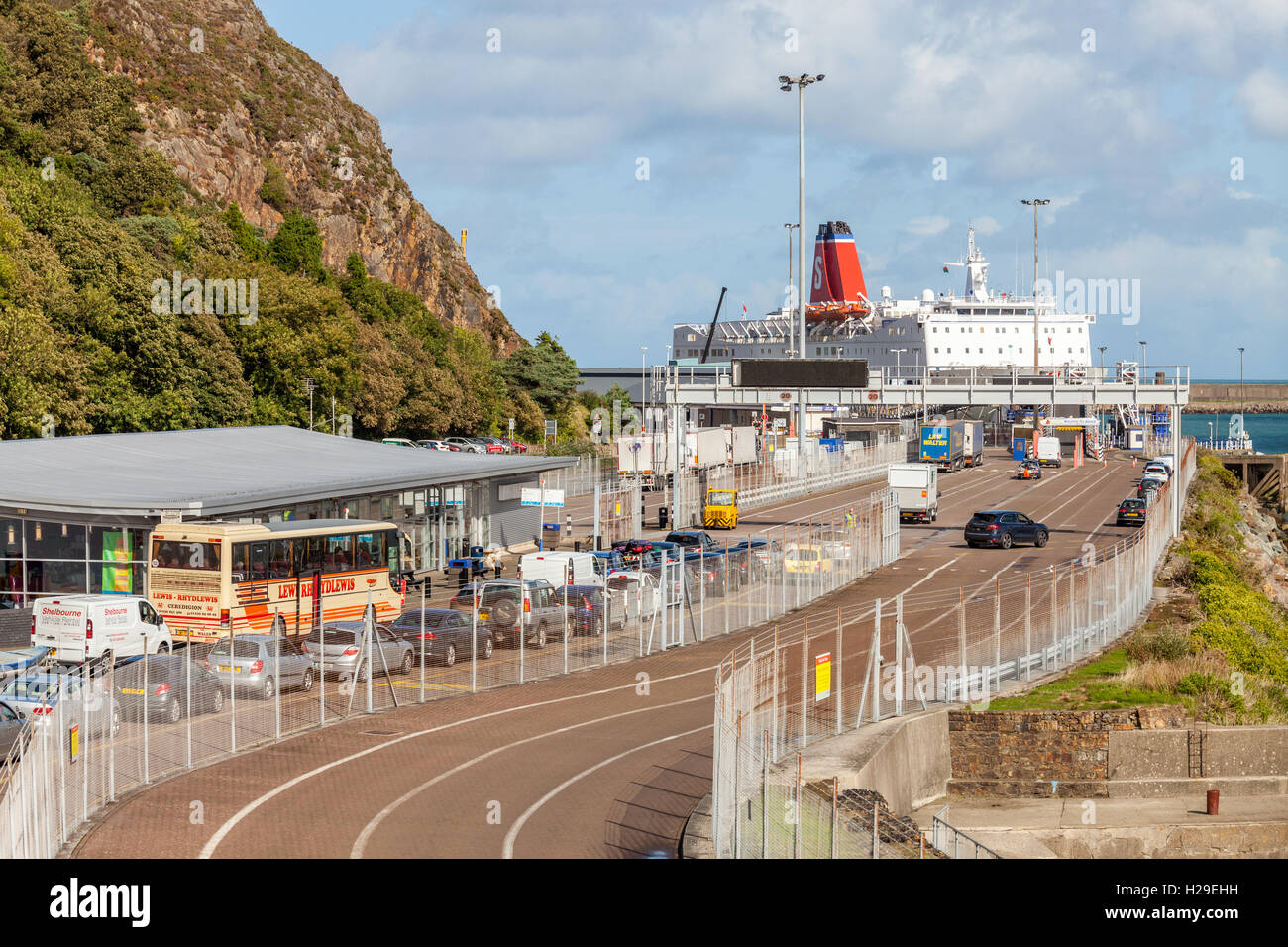 Fishguard Port Customs and Check In Stock Photo - Alamy