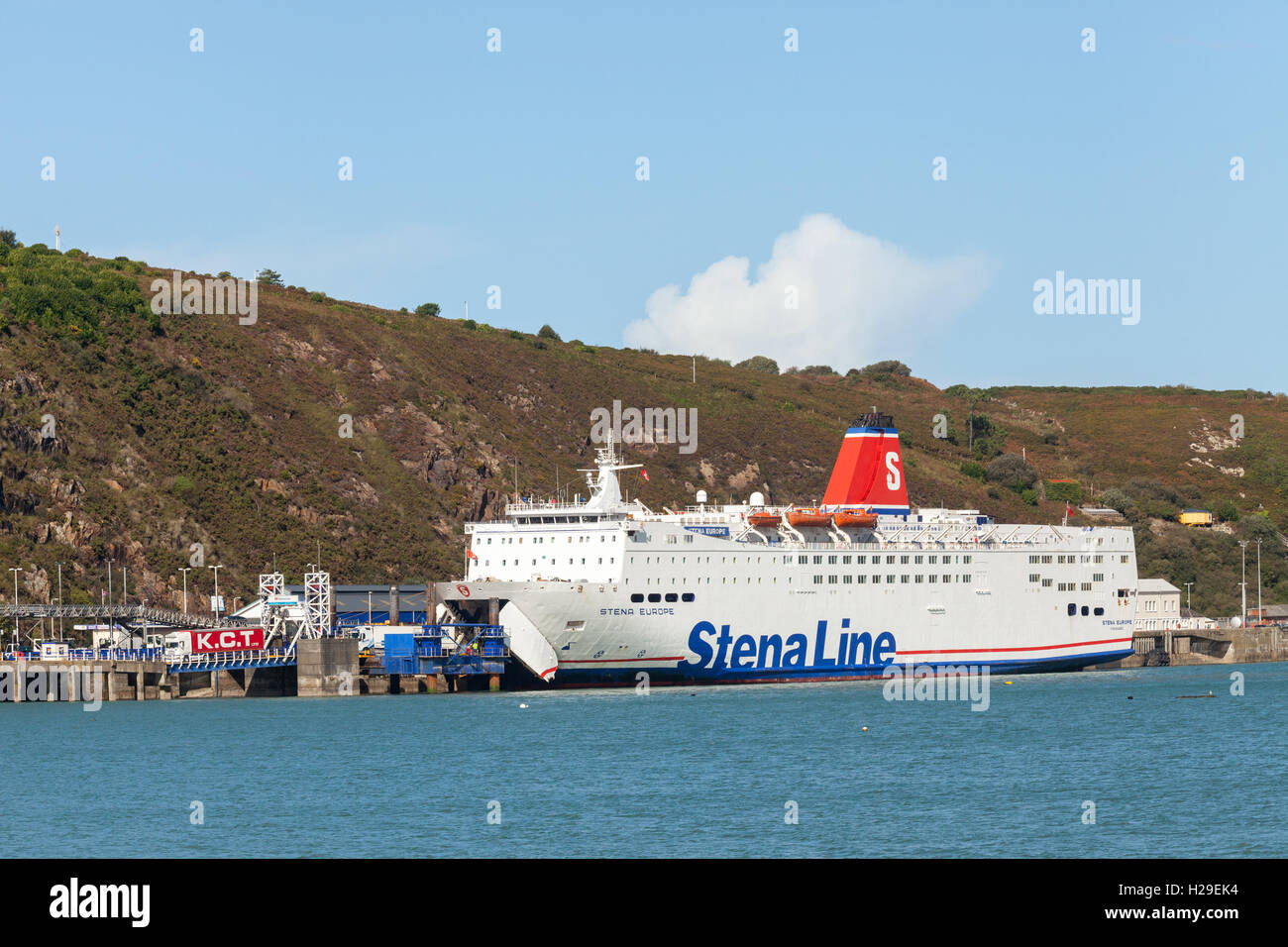 Stena Europe, Stena Line Ferry at Fishguard Stock Photo - Alamy