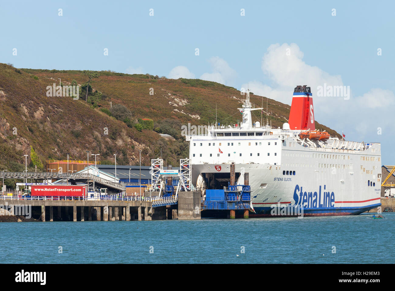 Stena Europe, Stena Line Ferry at Fishguard Stock Photo - Alamy
