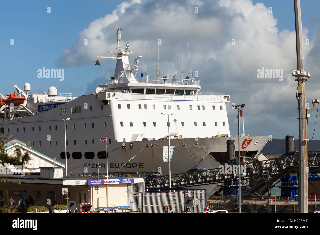 Stena Europe, Stena Line Ferry at Fishguard Stock Photo - Alamy