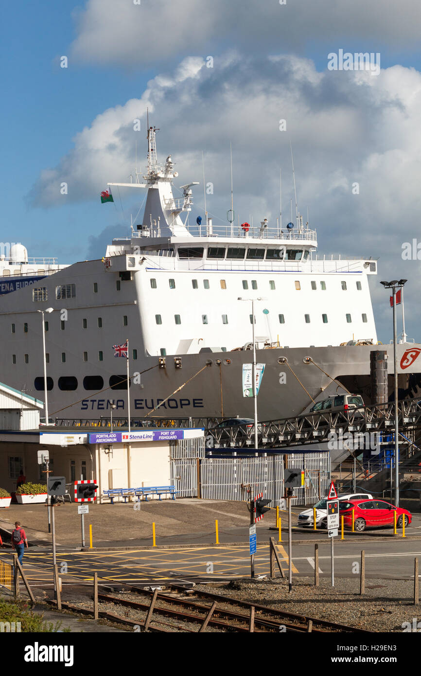 Stena Europe, Stena Line Ferry at Fishguard Stock Photo - Alamy