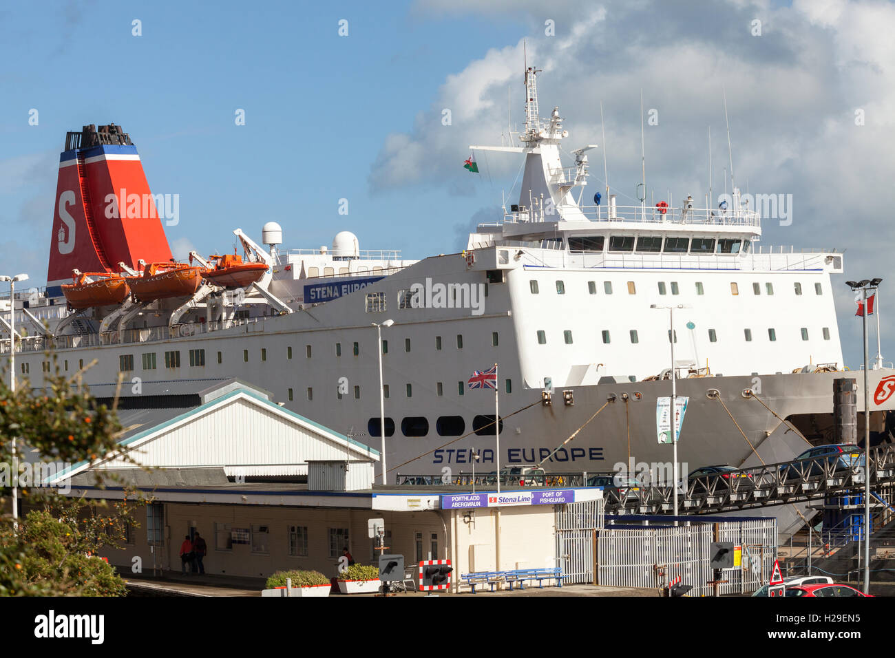 Stena Europe, Stena Line Ferry at Fishguard Stock Photo - Alamy