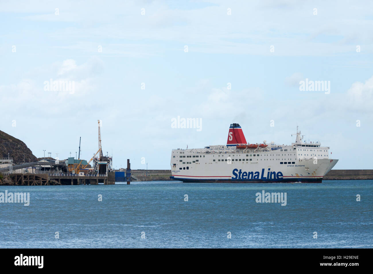 Stena Europe, Stena Line Ferry at Fishguard Stock Photo - Alamy