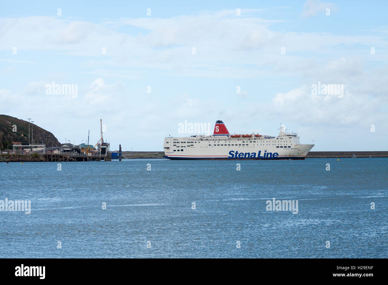 Stena Europe, Stena Line Ferry at Fishguard Stock Photo - Alamy