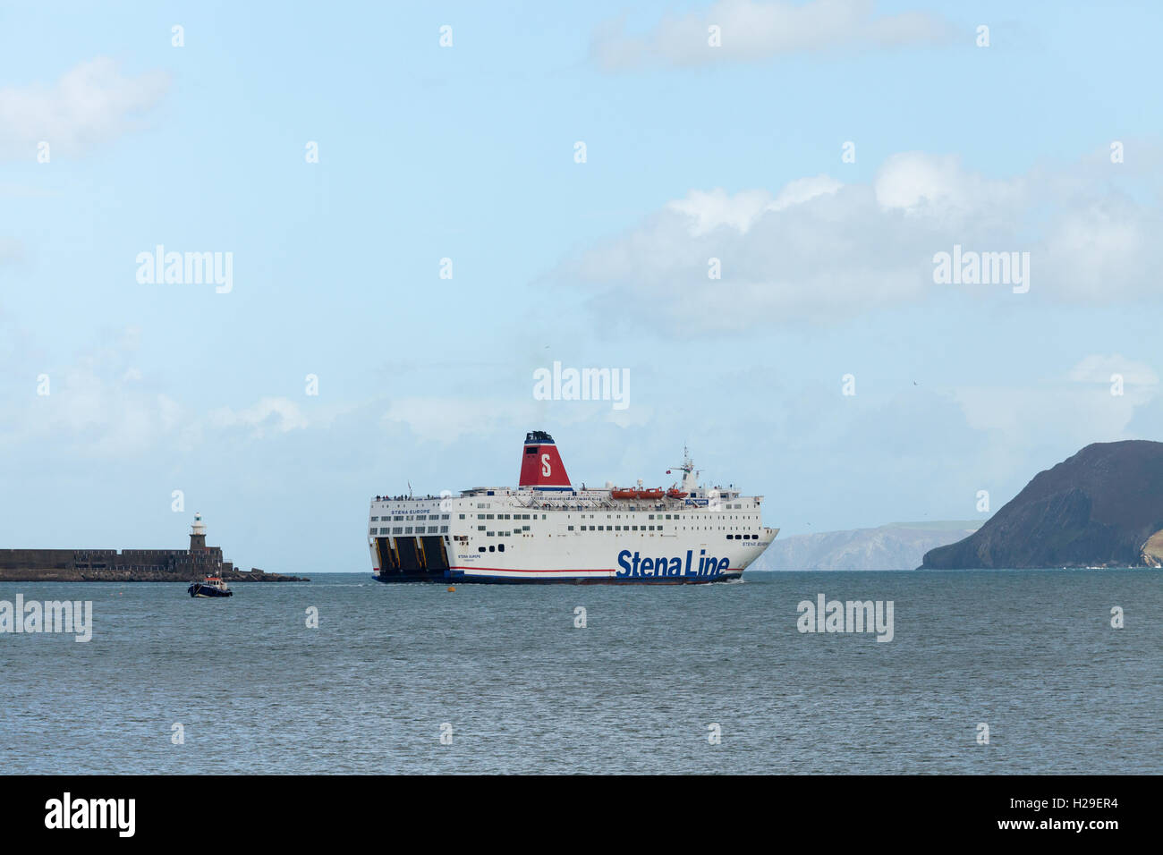 Stena Europe, Stena Line Ferry at Fishguard Stock Photo - Alamy