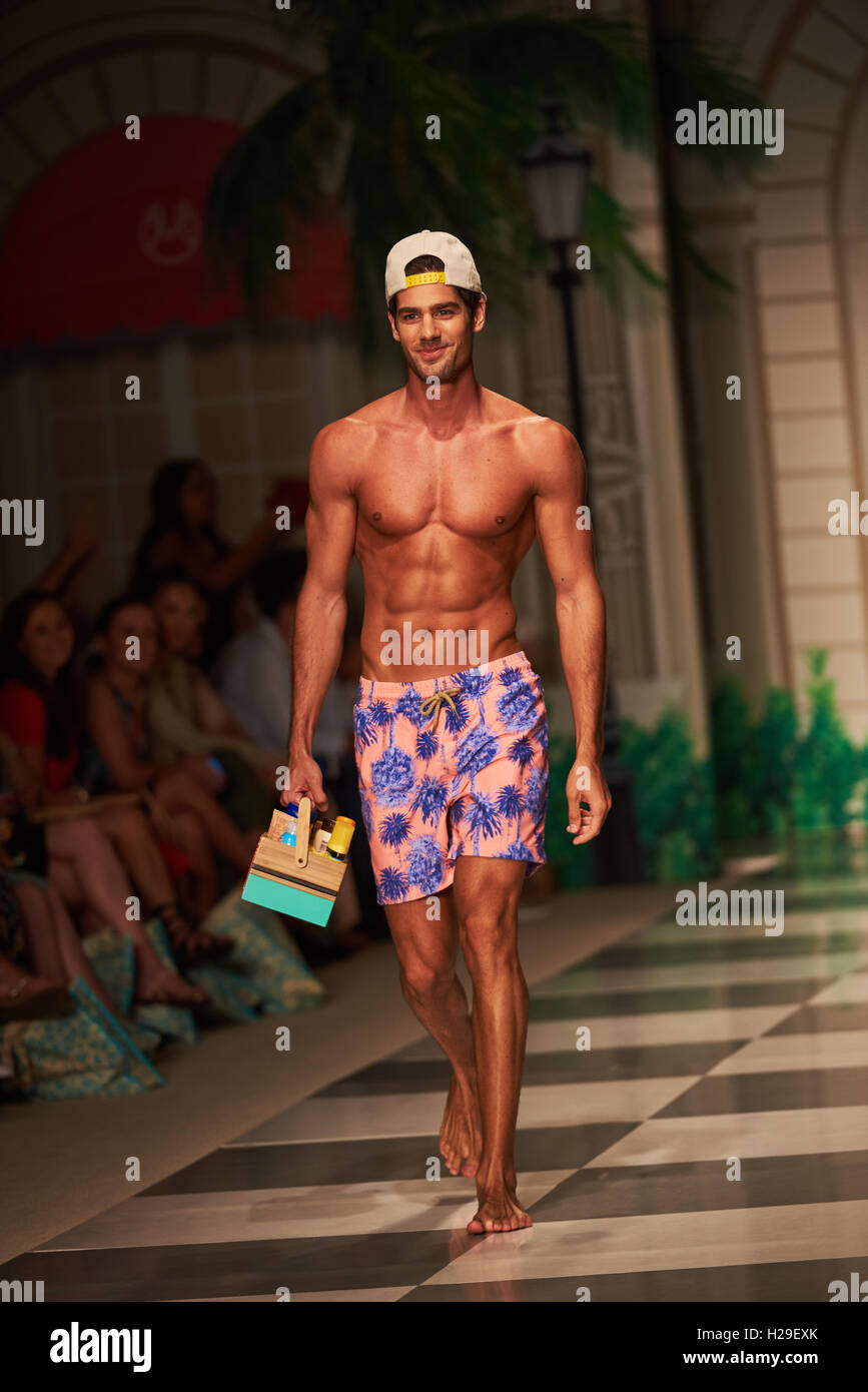 Miami, South Beach, USA. July 2017. Images from Miami Swim Week an ...