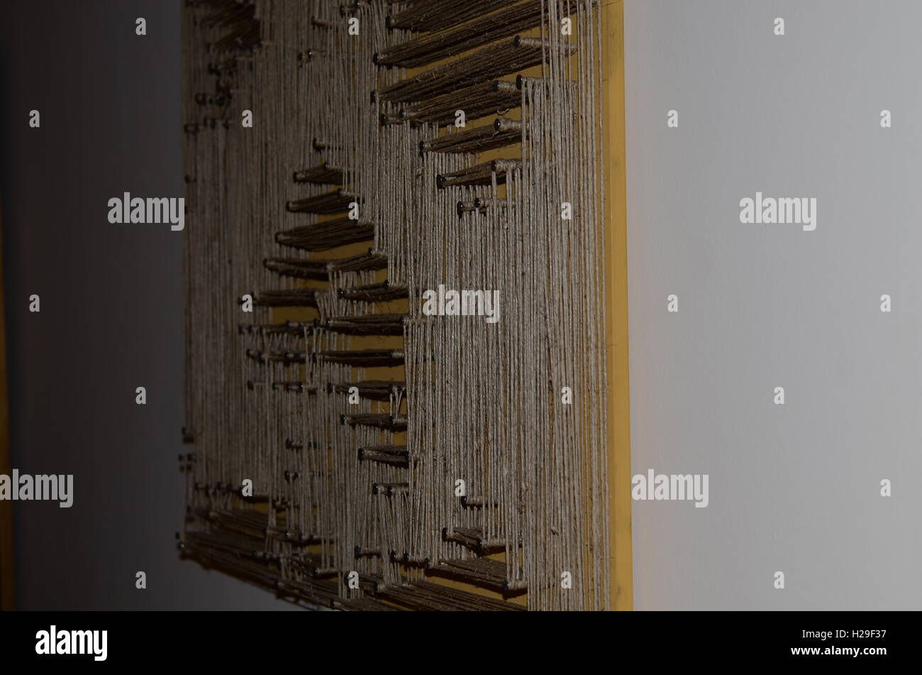 Pictures taken during the construction of handmade wooden labyrinths ...