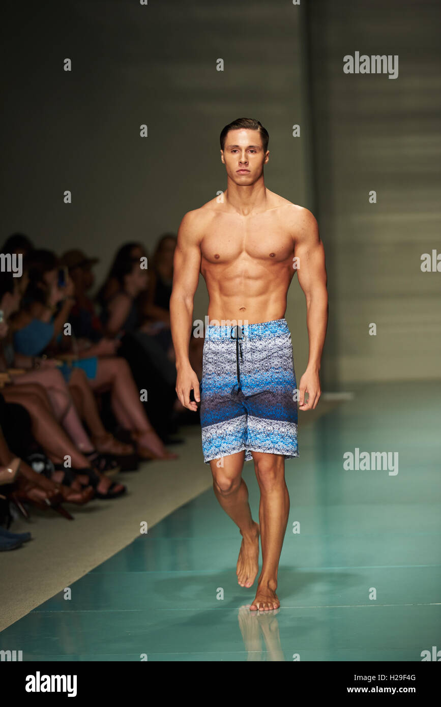 Miami, South Beach, USA. July 2017. Images from Miami Swim Week an ...
