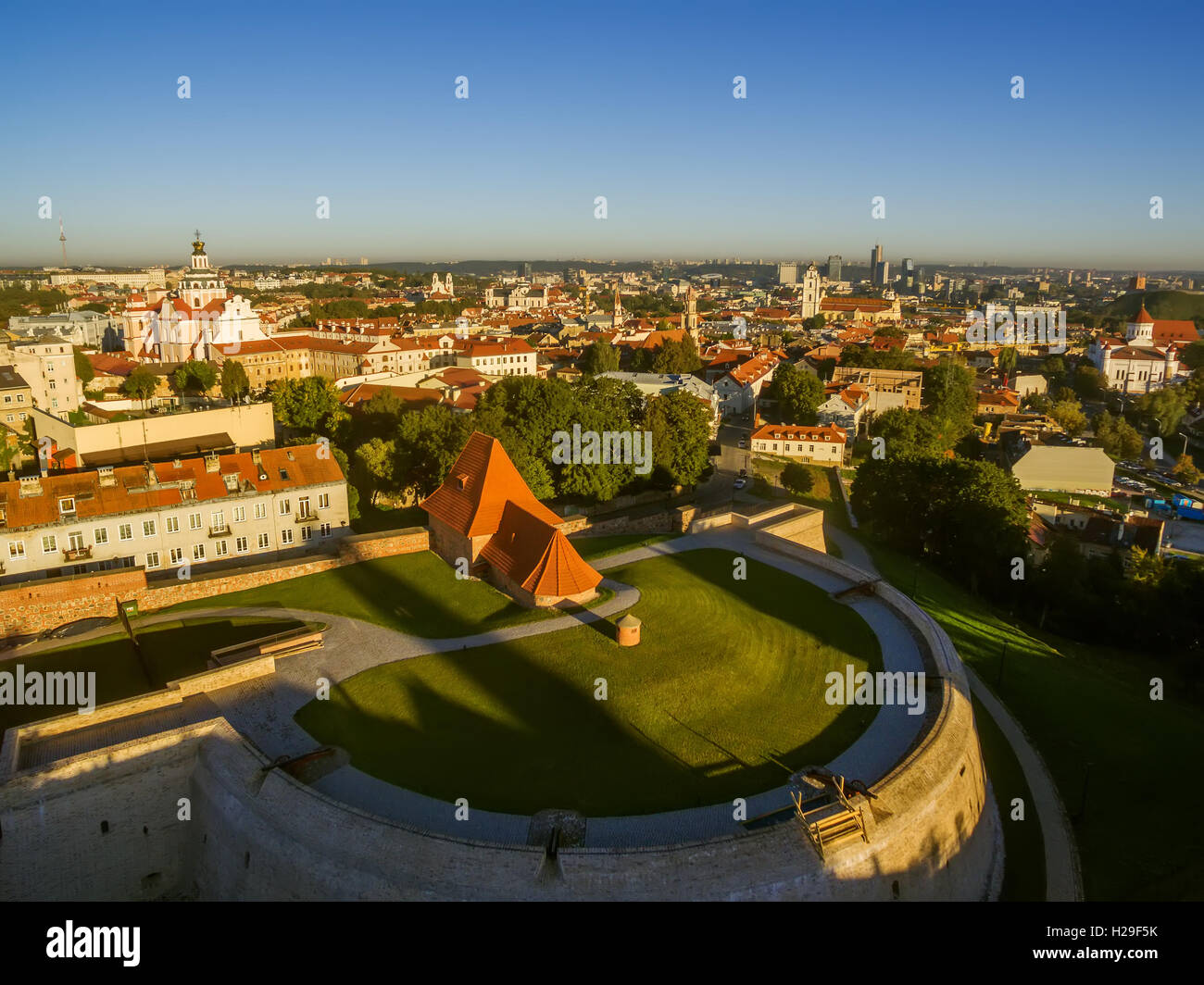 Vilnius old town top view hi-res stock photography and images - Alamy