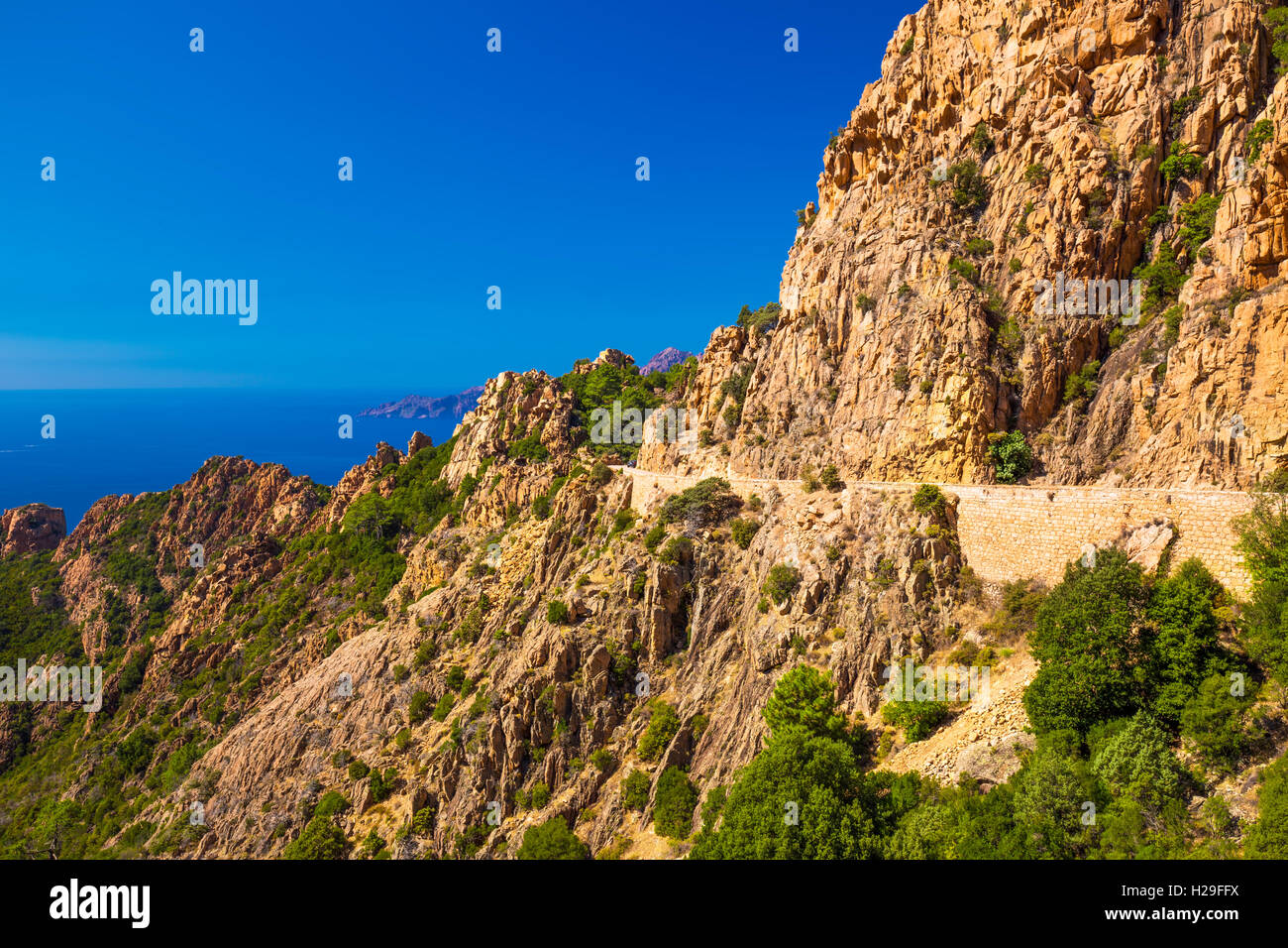 Calanques de Piana on the west coast of Corsica Stock Photo - Alamy