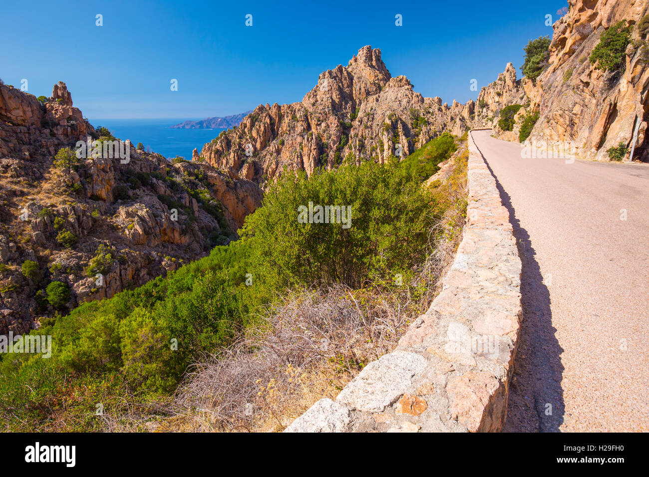 Calanques de Piana on the west coast of Corsica Stock Photo - Alamy