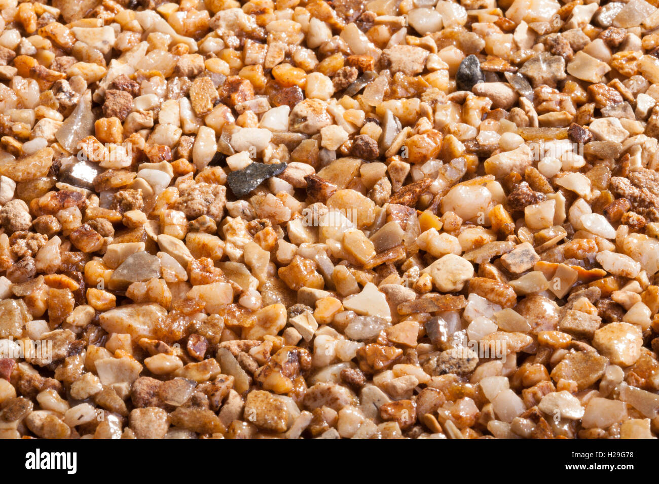 Coloured stone chip / gravel surface Stock Photo - Alamy