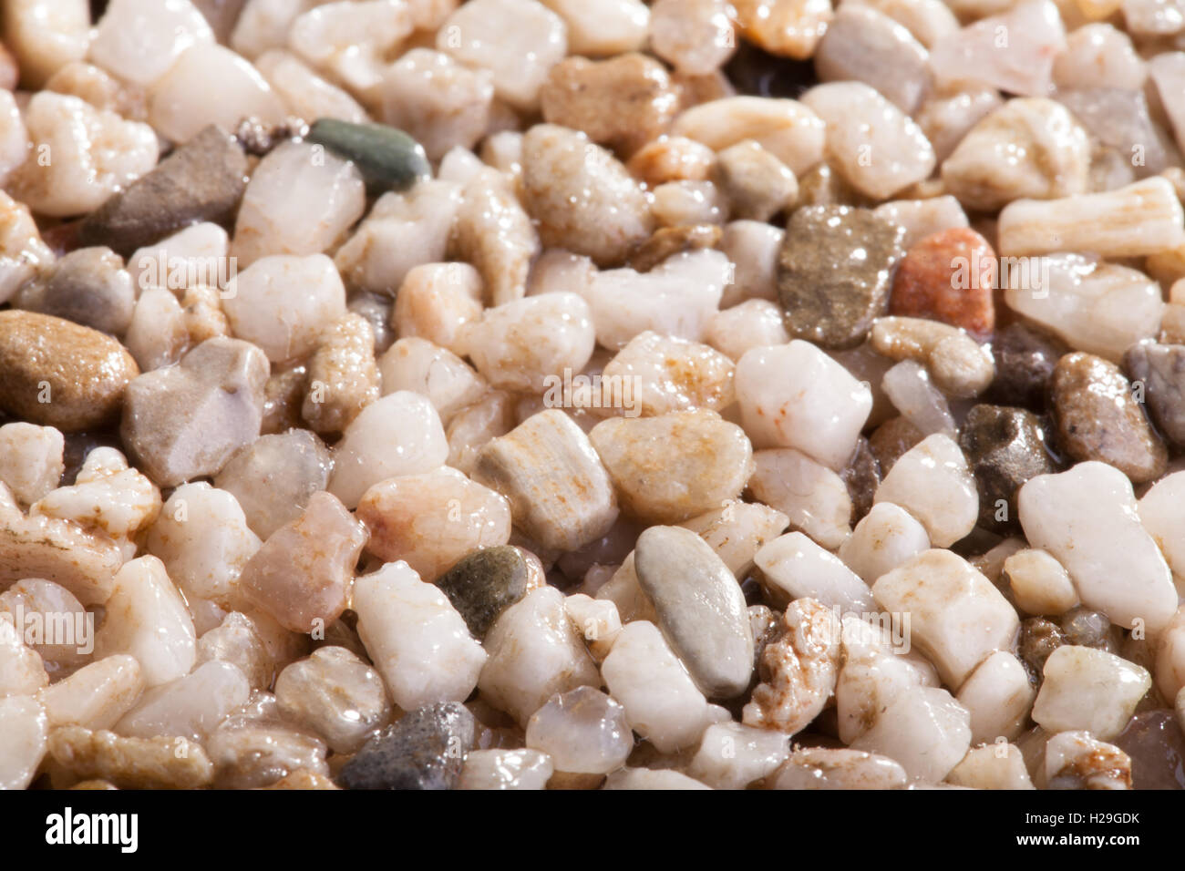 Coloured stone chip / gravel surface Stock Photo - Alamy