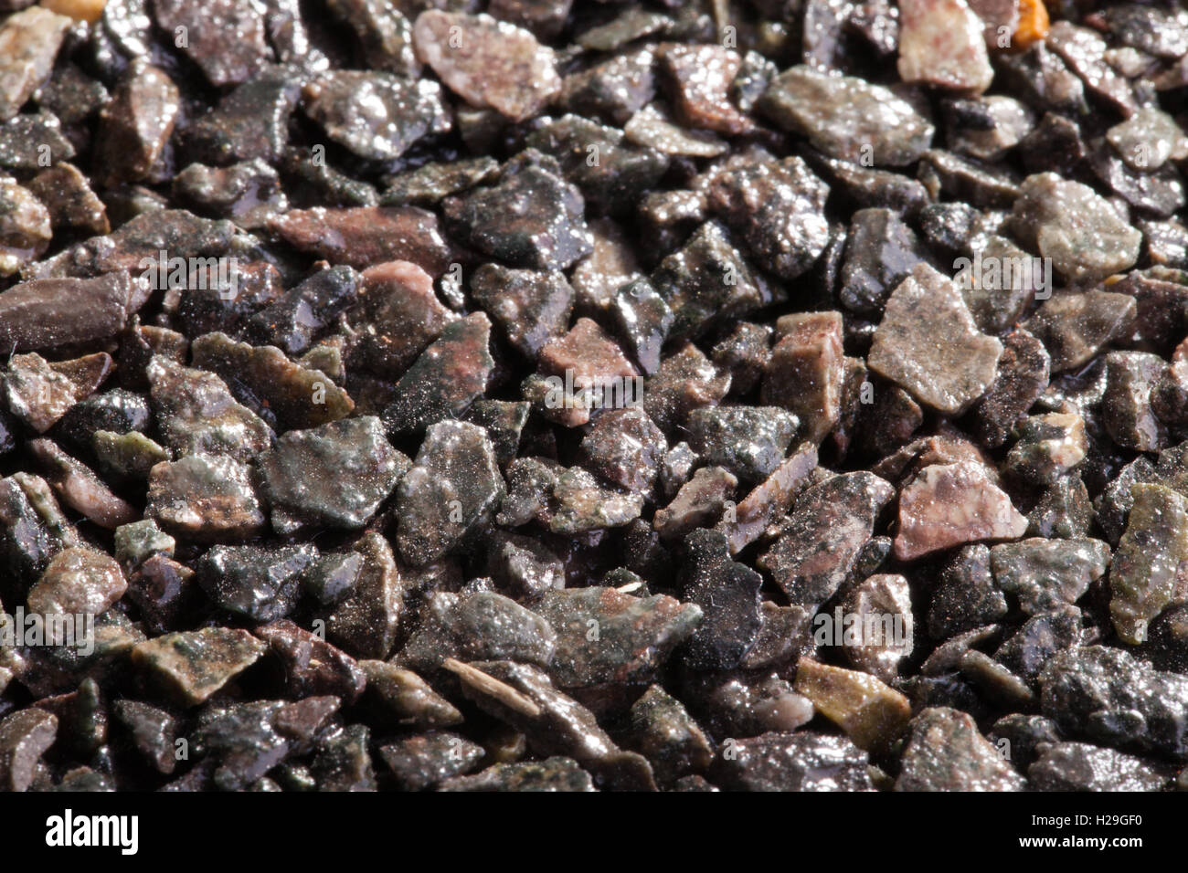 Coloured stone chip / gravel surface Stock Photo - Alamy