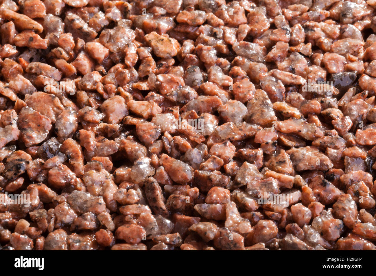 Coloured stone chip / gravel surface Stock Photo - Alamy
