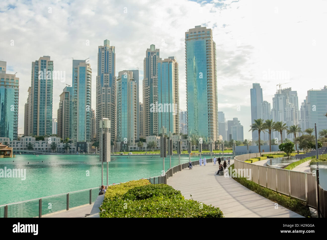 Dubai waterfront skyline hi-res stock photography and images - Alamy